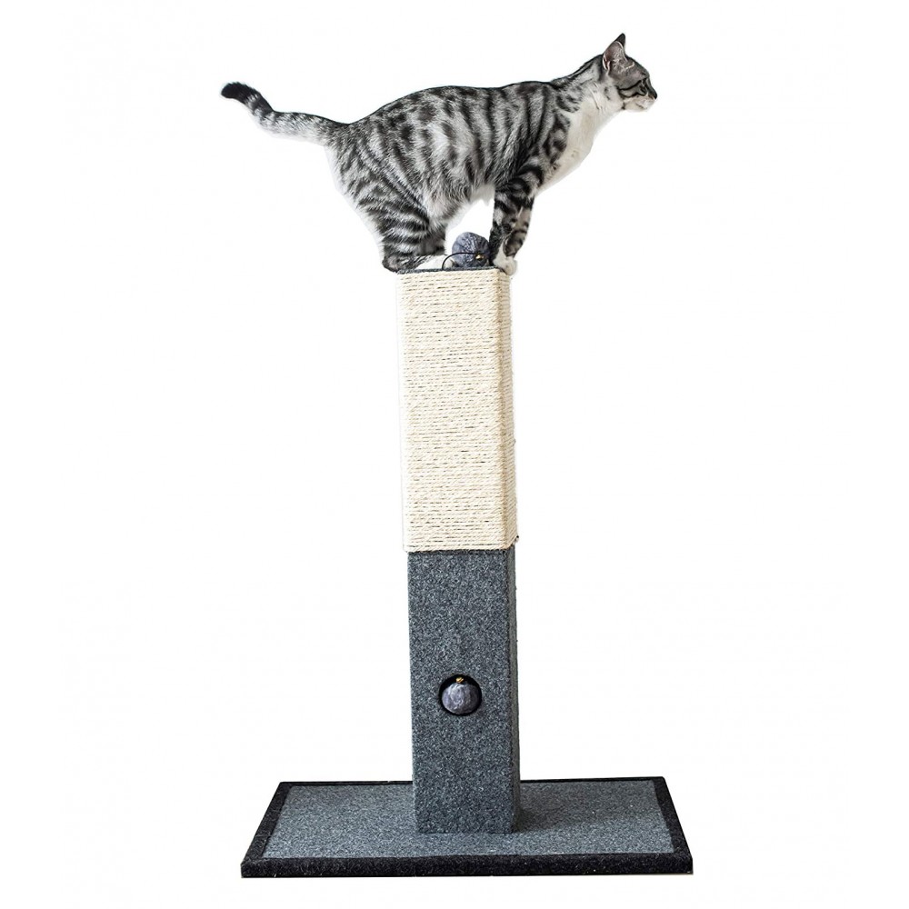 Large Sisal Cat Post with Two Play Balls