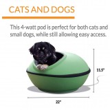 Modern Pod Shaped Heated Cat Bed