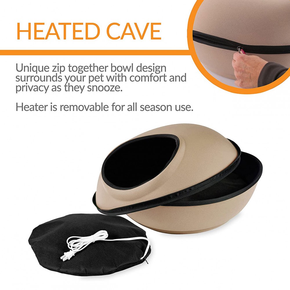 Modern Pod Shaped Heated Cat Bed