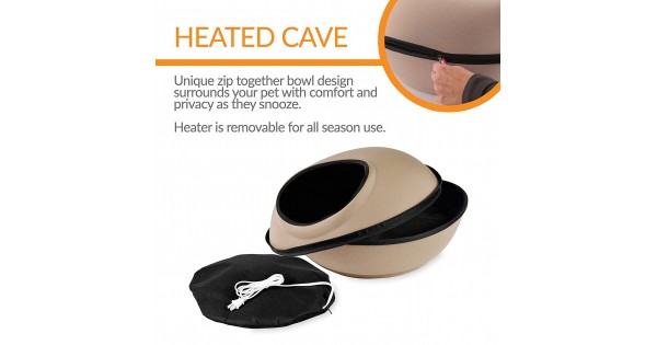 Modern Pod Shaped Heated Cat Bed