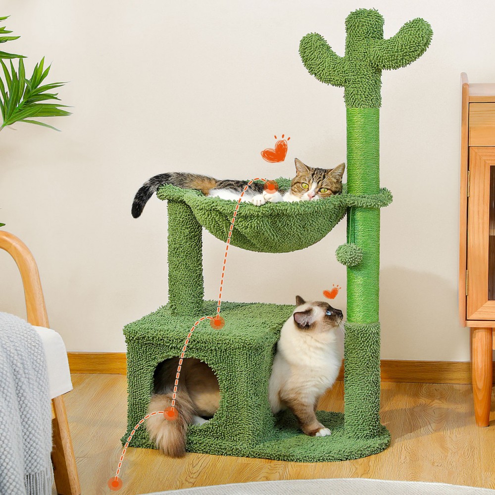 Small Cactus Cat Perch with Condo