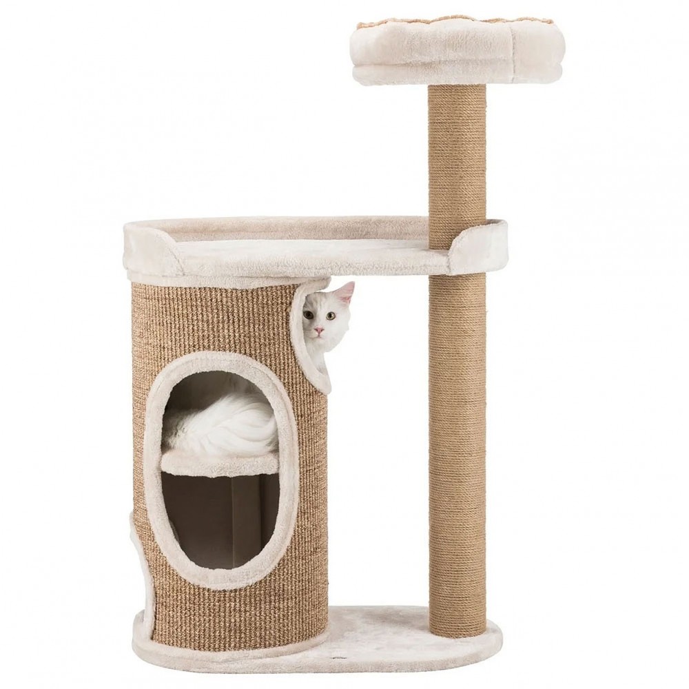 Stylish 2 Story Cat Condo with Scratching Exterior